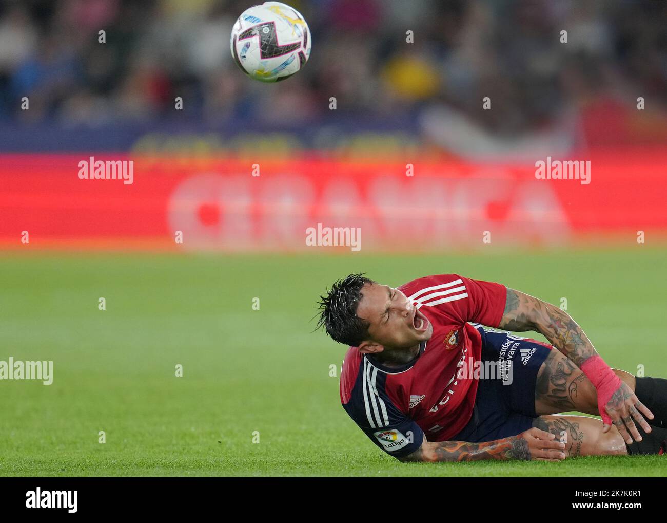Chimy Avila of CA Osasuna during the La Liga match between Villarreal ...