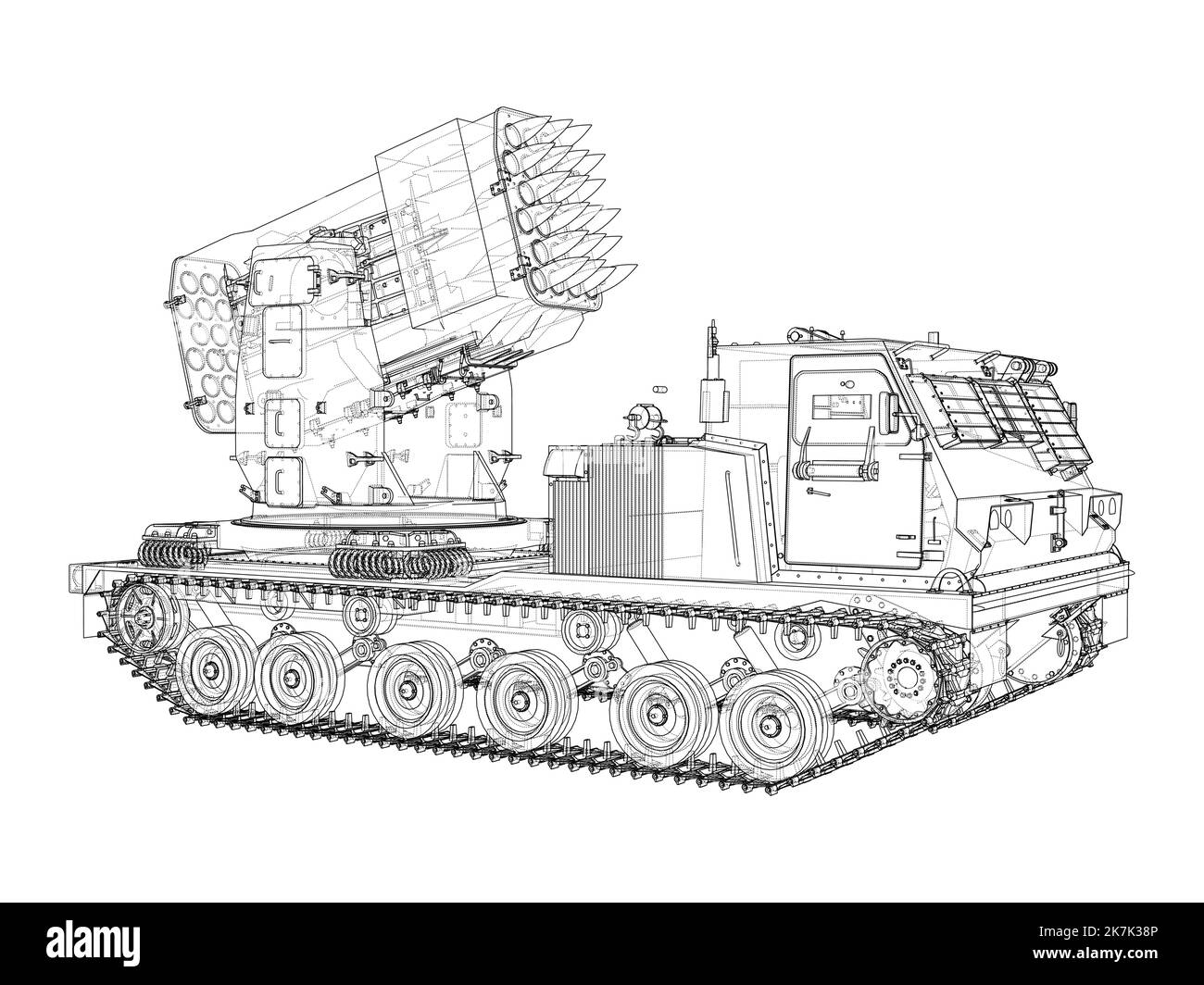 Military track missle system. Vector Stock Vector Image & Art - Alamy