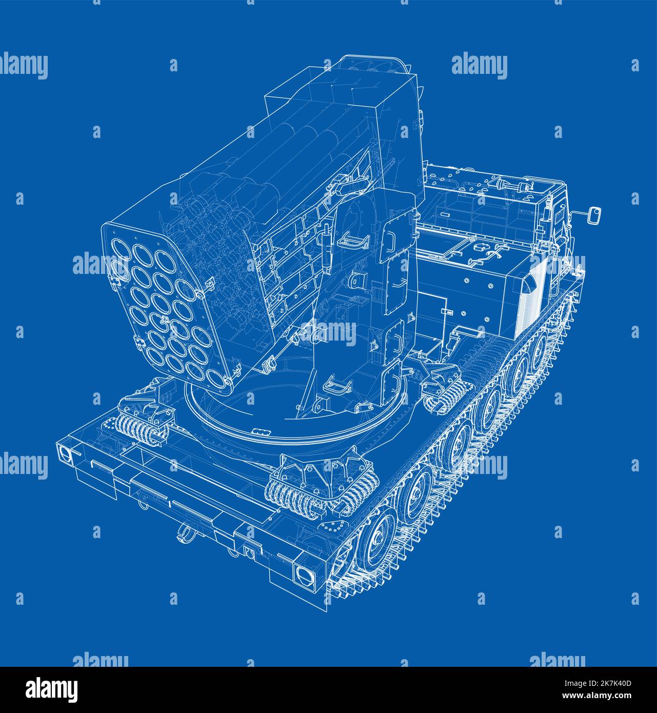 Military track missle system. Vector Stock Vector Image & Art - Alamy