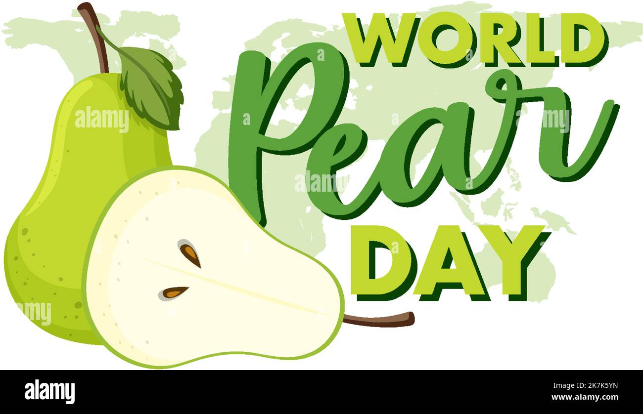 World Pear Day Poster Design illustration Stock Vector Image & Art - Alamy