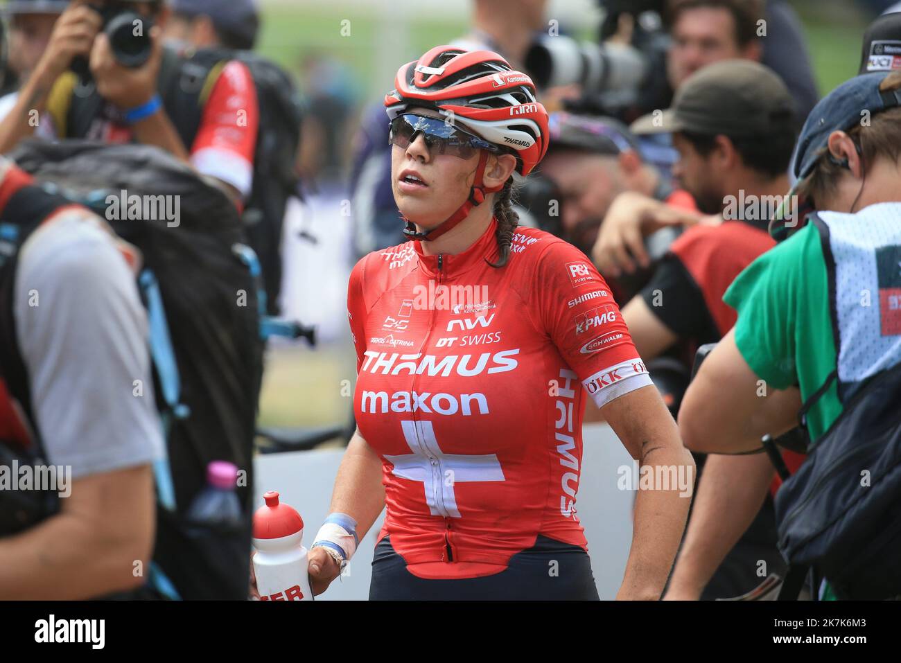 ©Pierre Teyssot/MAXPPP ; UCI 2022 Mountain Bike World Cup in Commezzadura on September 4, 2022 ...