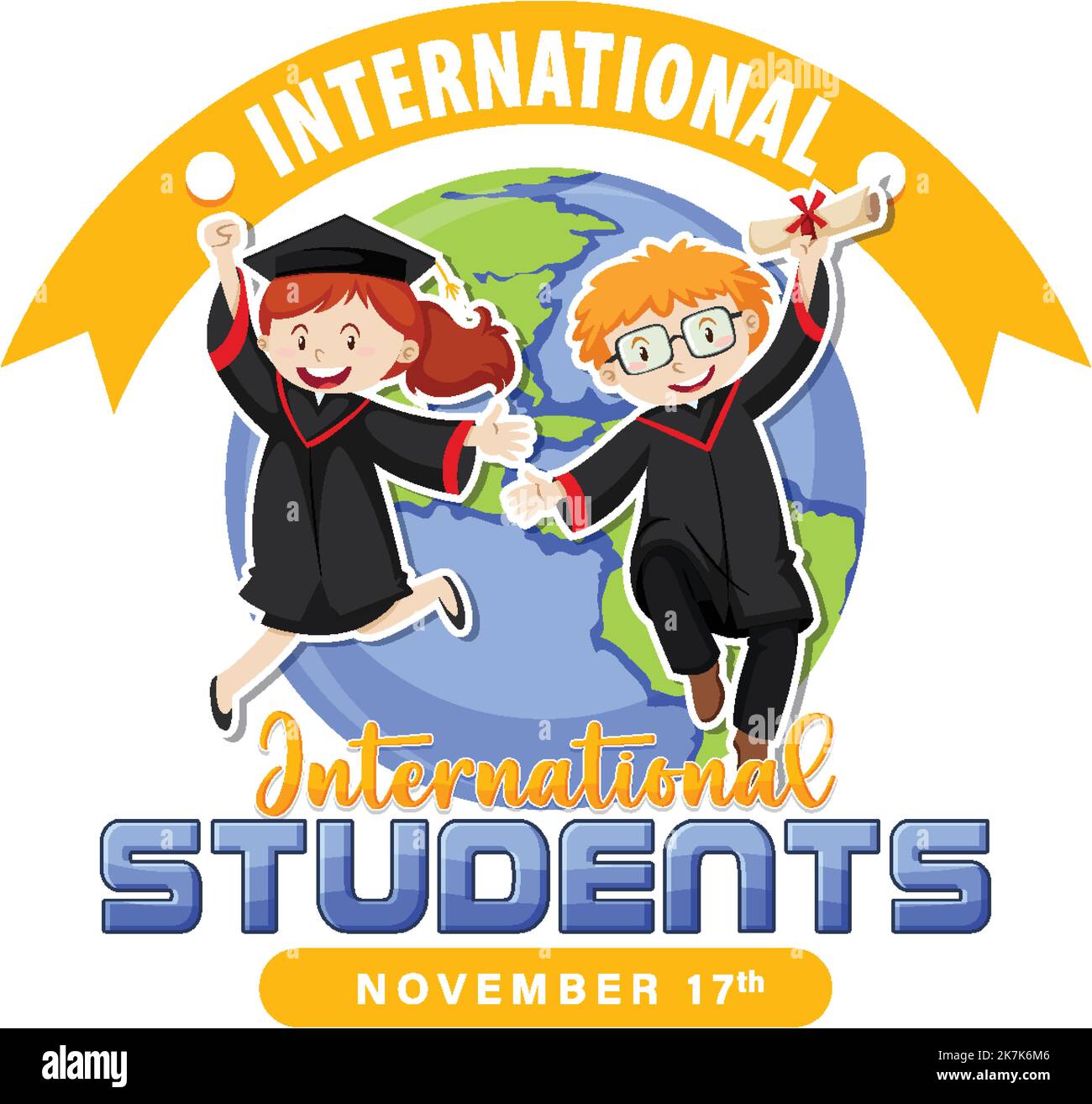 International Students Day Banner Design illustration Stock Vector ...
