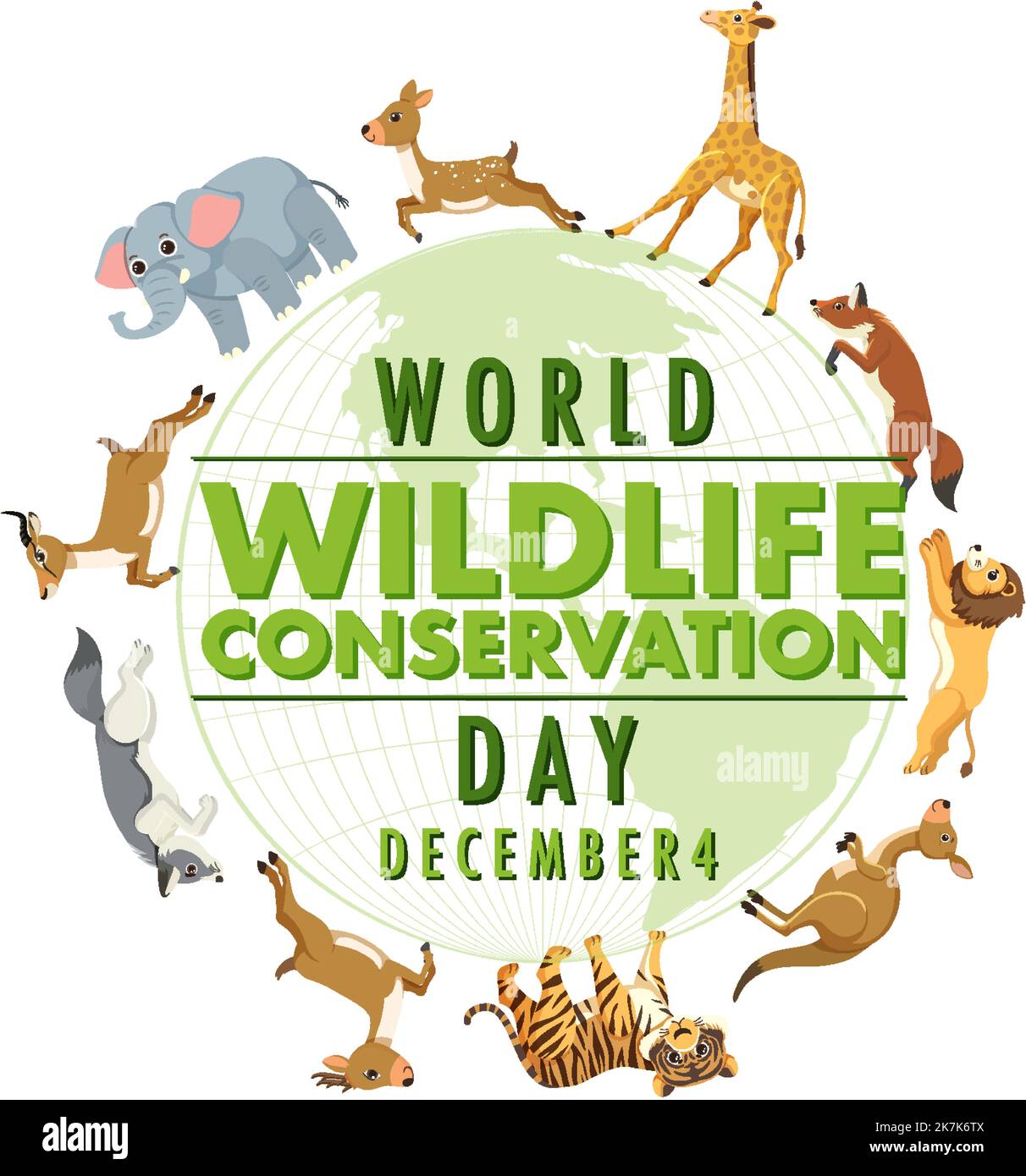 World Wildlife Conservation Day Poster Template illustration Stock ...