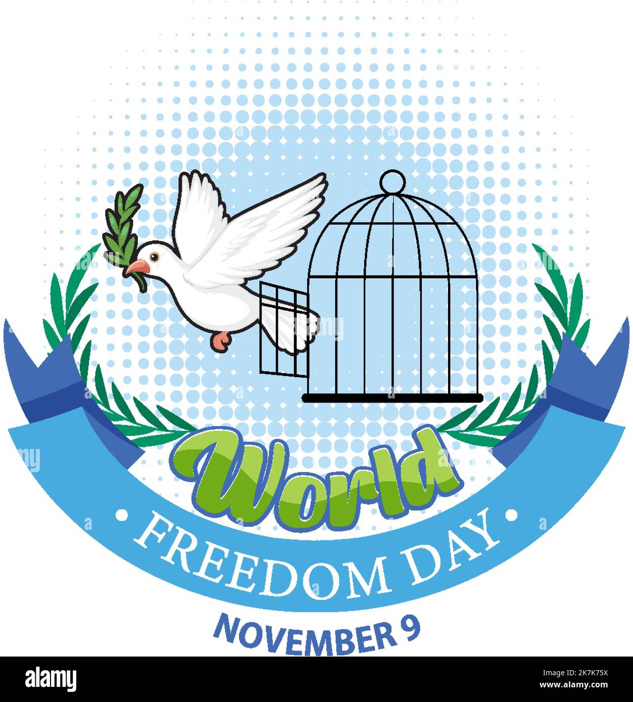 World freedom day postr template illustration Stock Vector Image & Art ...