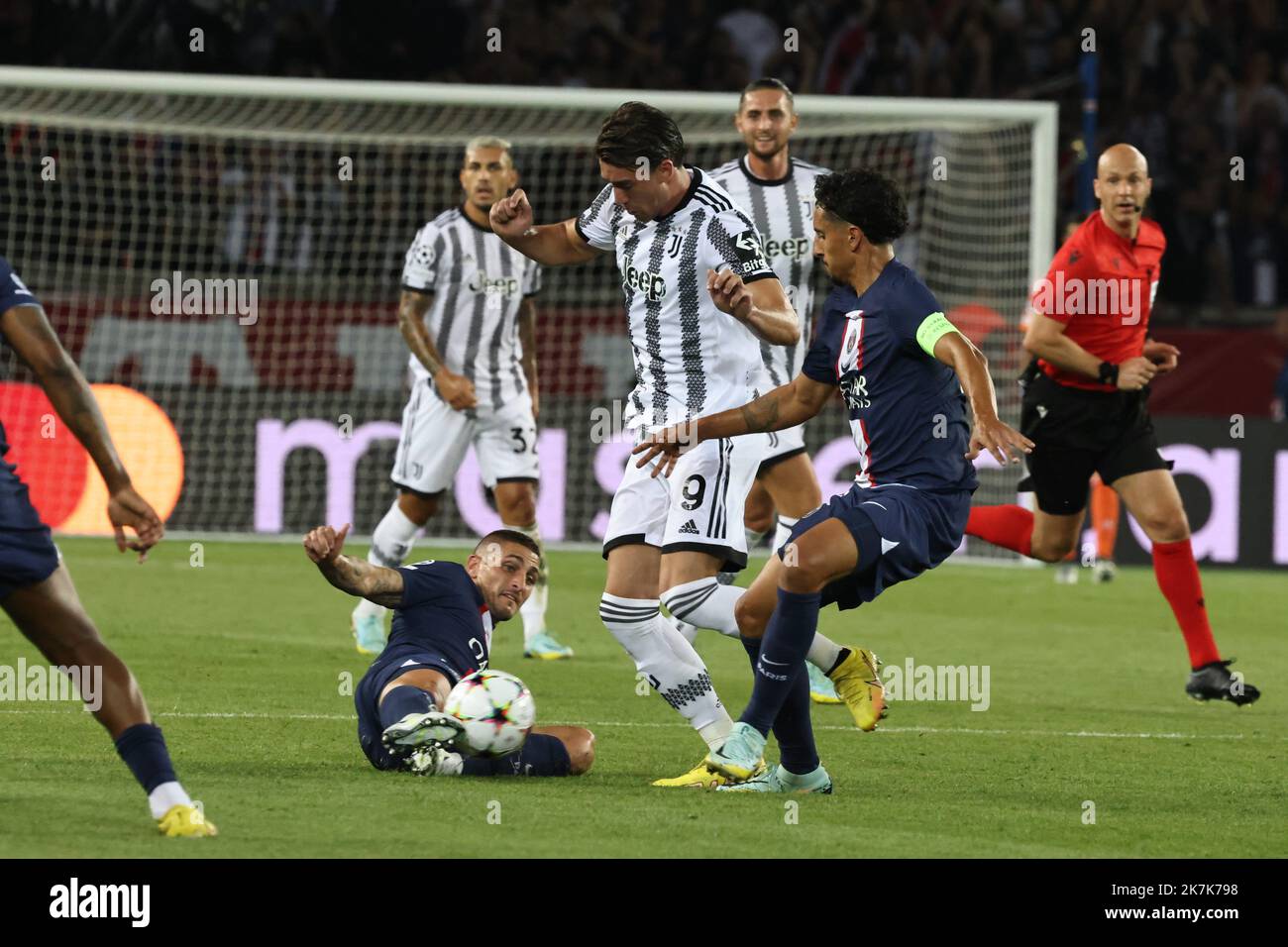 Vlahovic juventus psg hi-res stock photography and images - Alamy