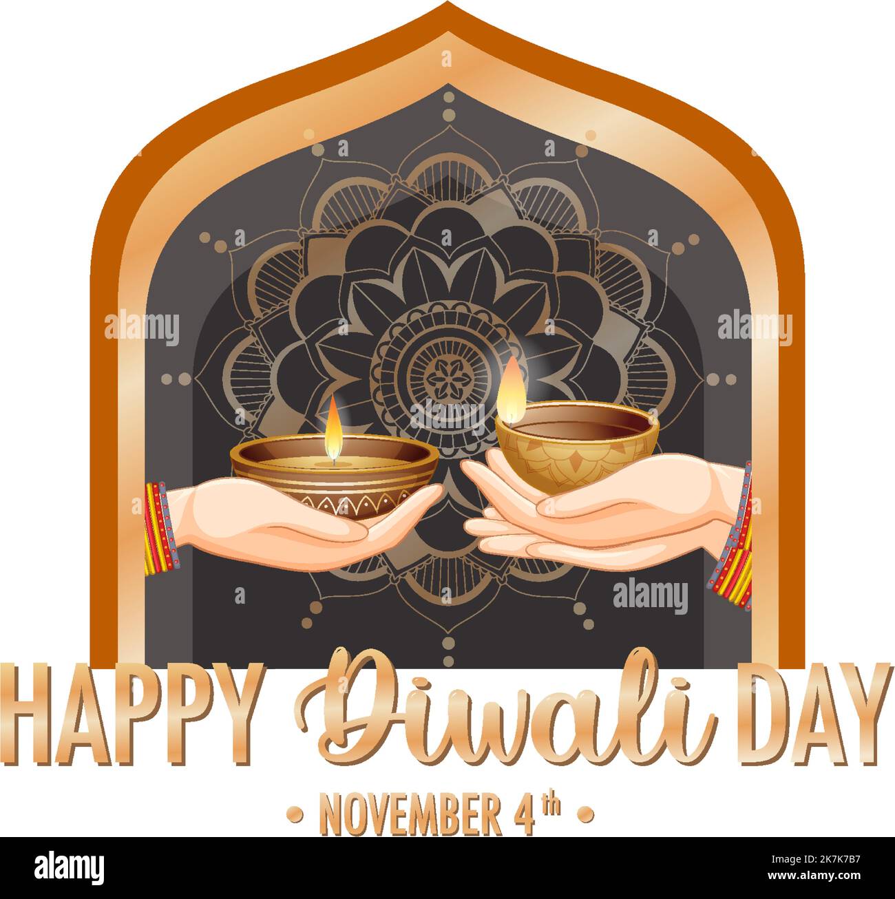 Happy Diwali Day Logo Design illustration Stock Vector Image & Art - Alamy