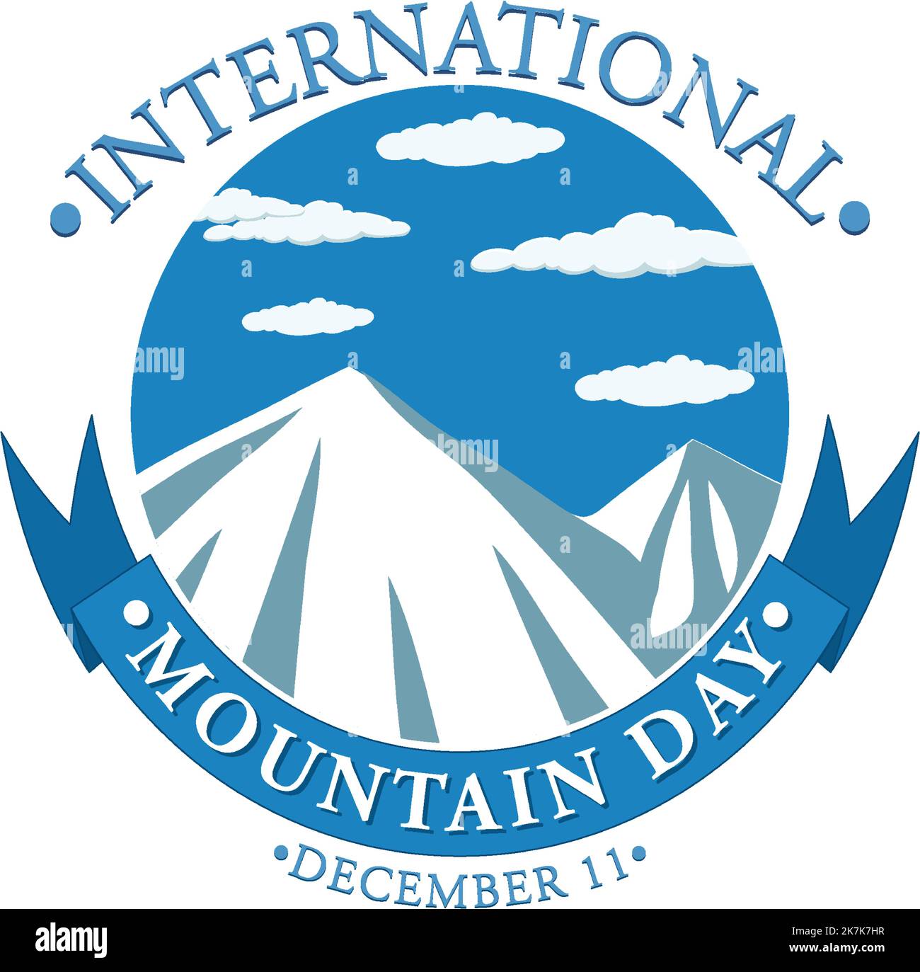 International Mountain Day Poster Template illustration Stock Vector ...
