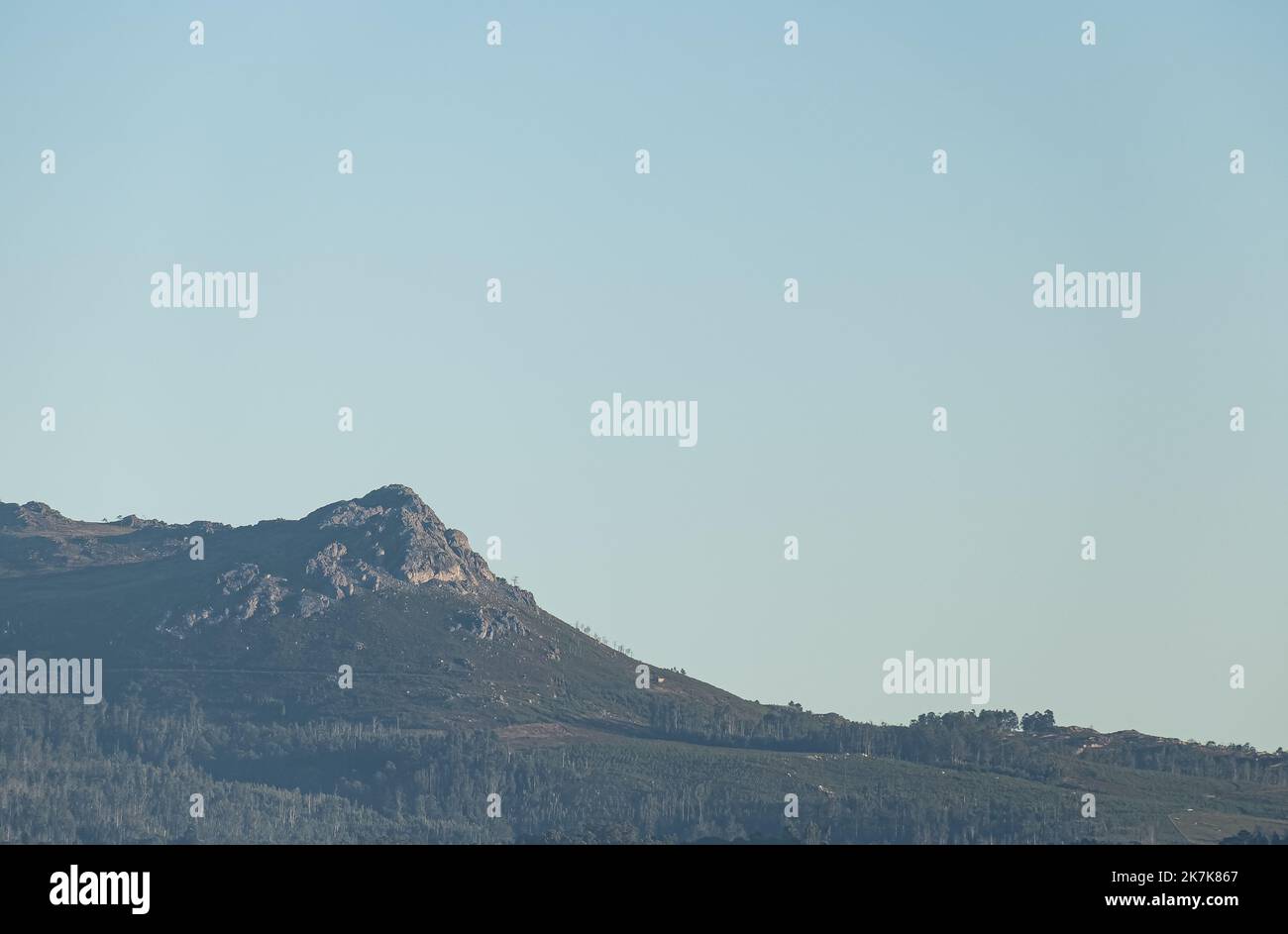 small mountain in the forest of Vigo in Spain Stock Photo - Alamy