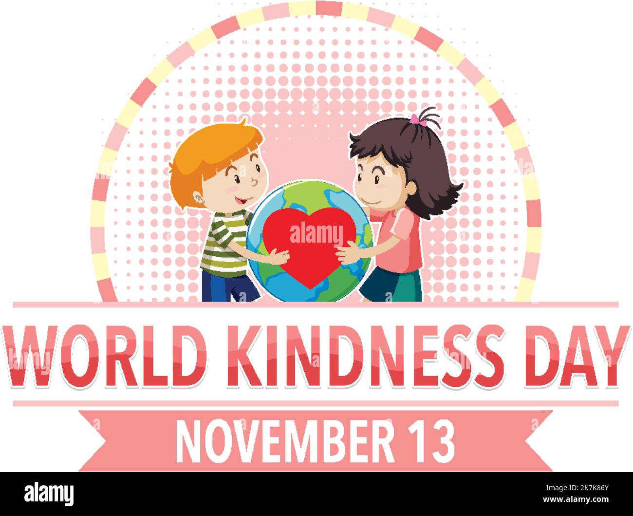 World Kindness Day Logo Concept illustration Stock Vector Image & Art ...