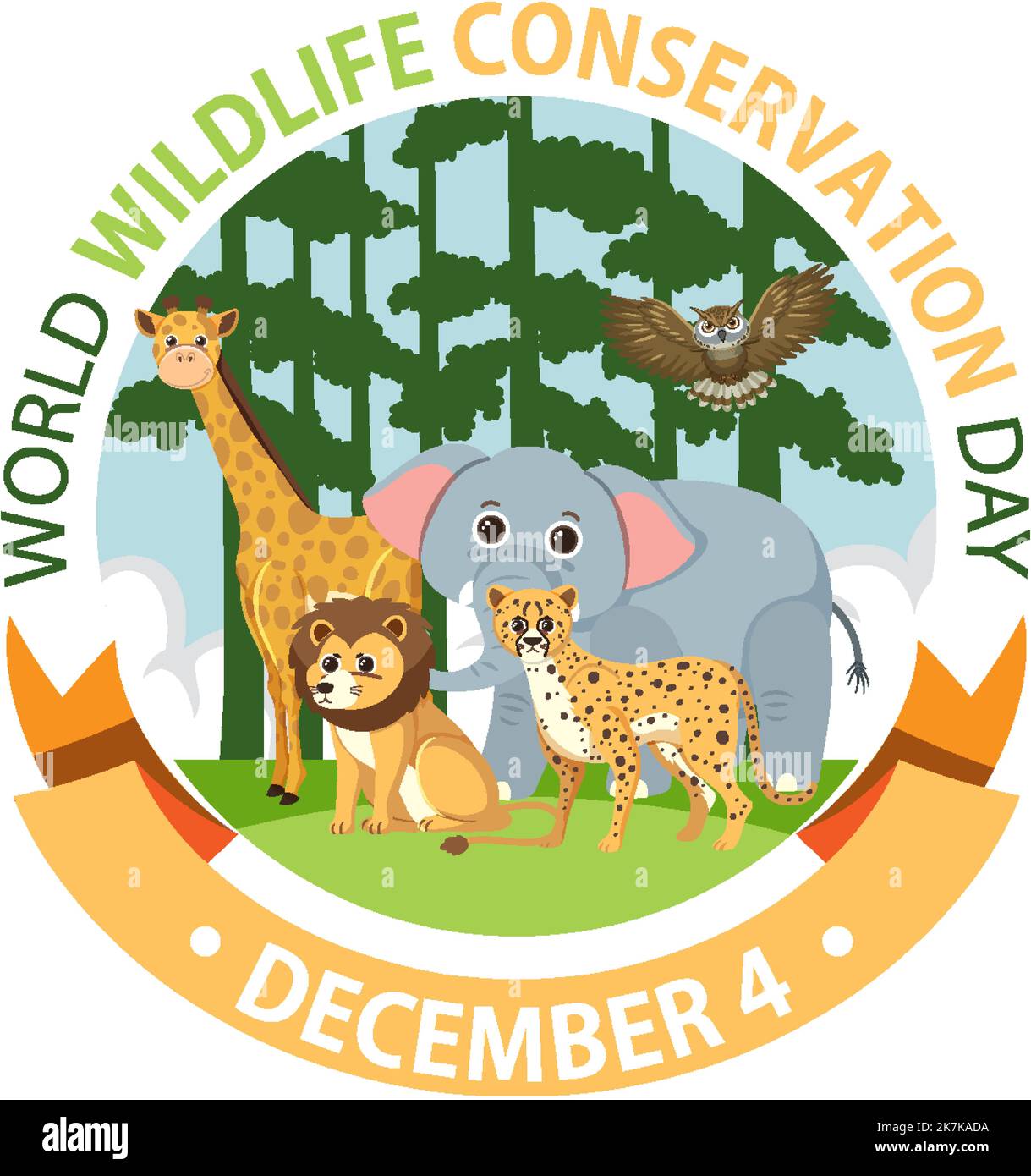 World Wildlife Conservation Day Banner Design illustration Stock Vector ...