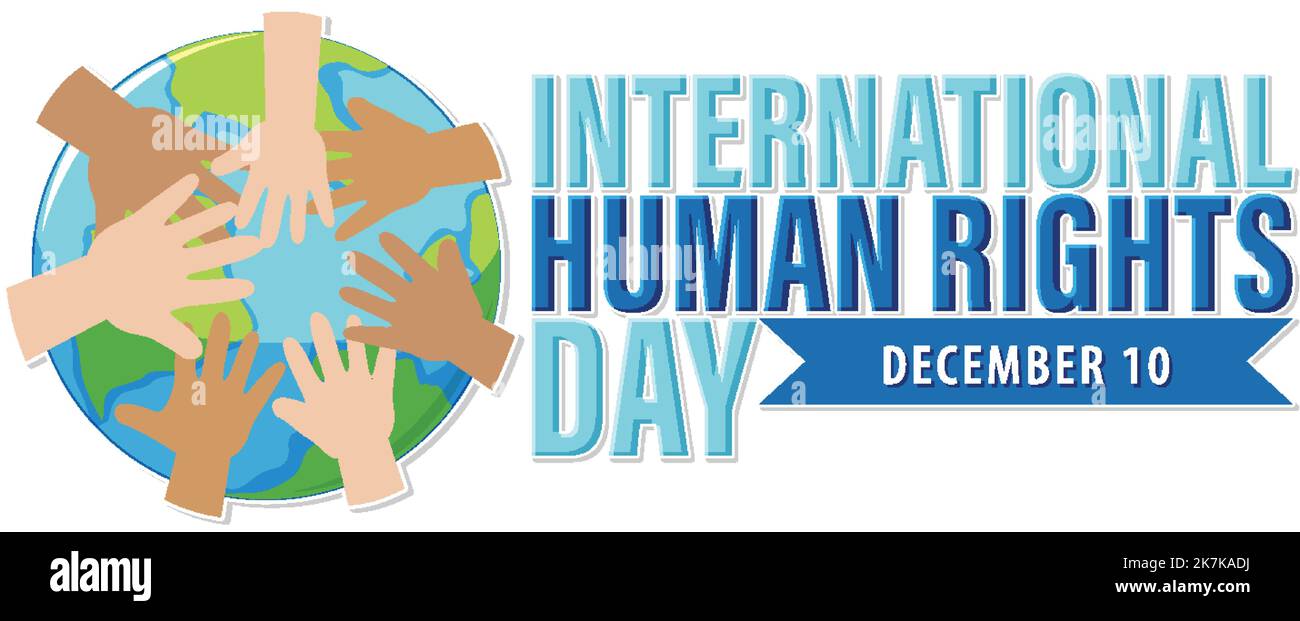 International Human Rights Day Banner Design illustration Stock Vector ...
