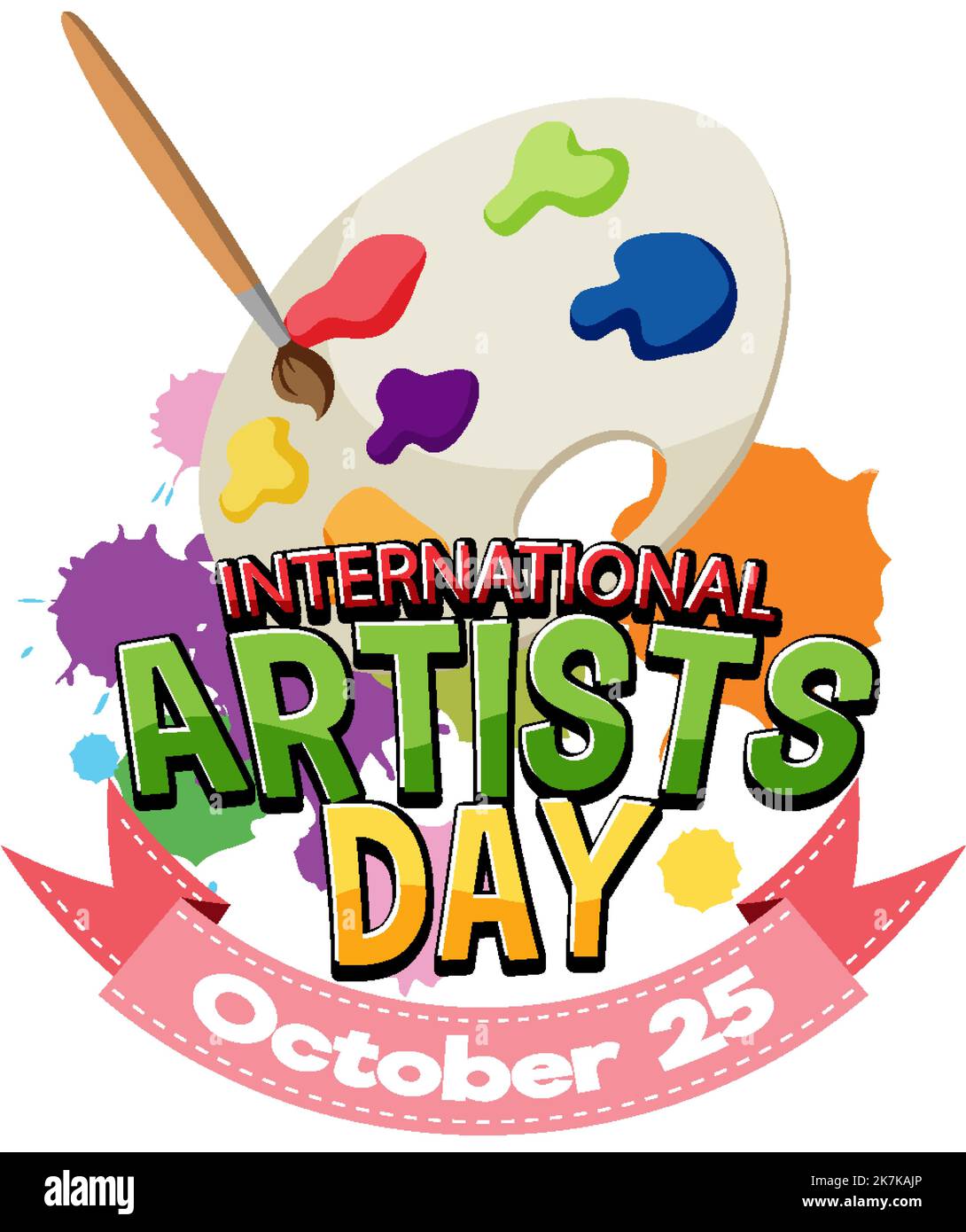 International Artists Day Banner Design illustration Stock Vector Image ...