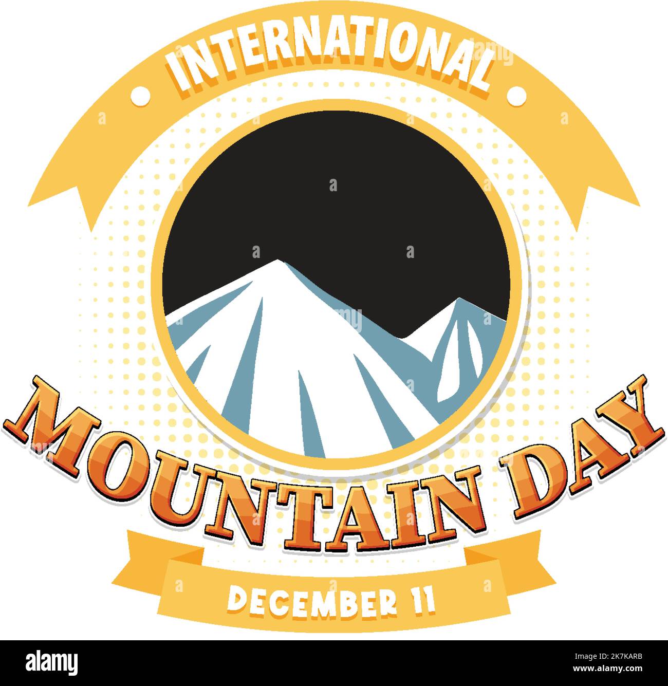International Mountain Day Banner Design illustration Stock Vector ...