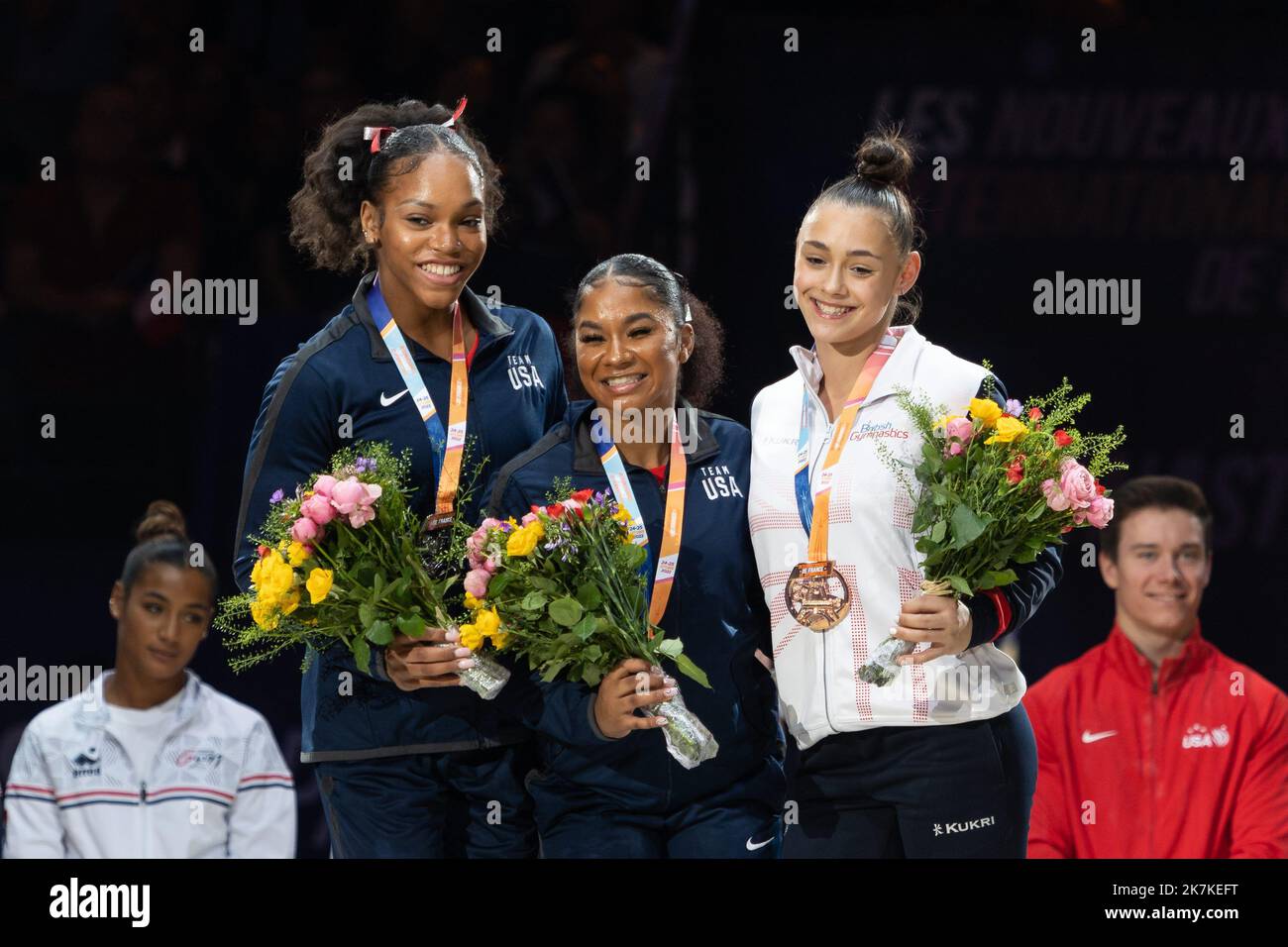 Mylene Deroche/IP3 - USA's Shilene Jones (silver), USA's Jordan Chiles ...