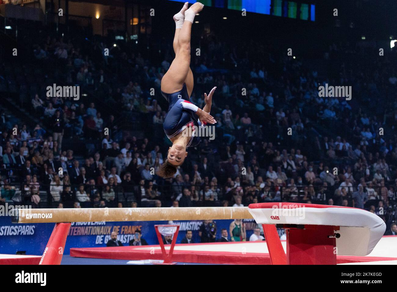 Mylene Deroche/IP3 - France's Coline Devillard competes in the artistic ...