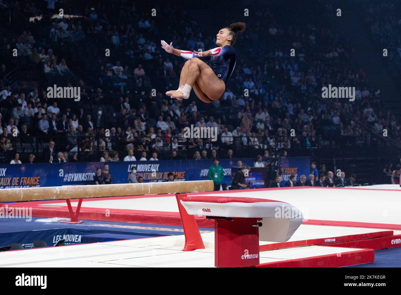 Mylene Deroche/IP3 - France's Coline Devillard competes in the artistic ...
