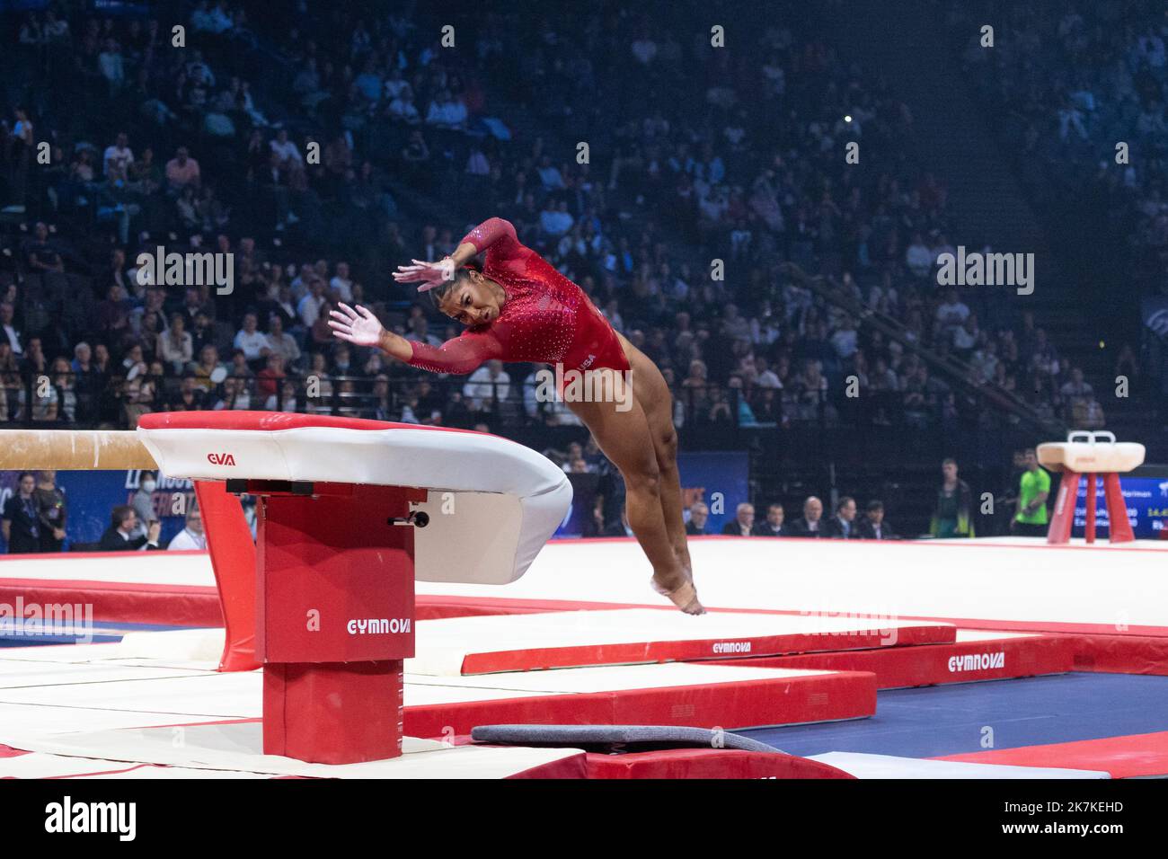Mylene Deroche/IP3 - USA's Jordan Chiles competes in the artistic ...