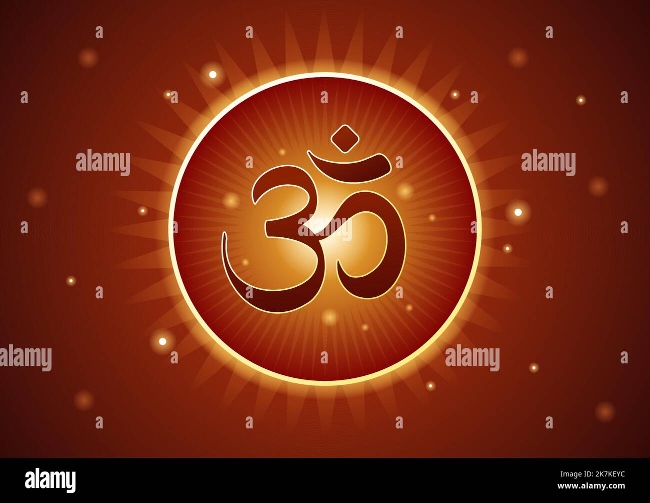 Symbol of Hinduism Flat background Cartoon Hand Drawn Templates ...