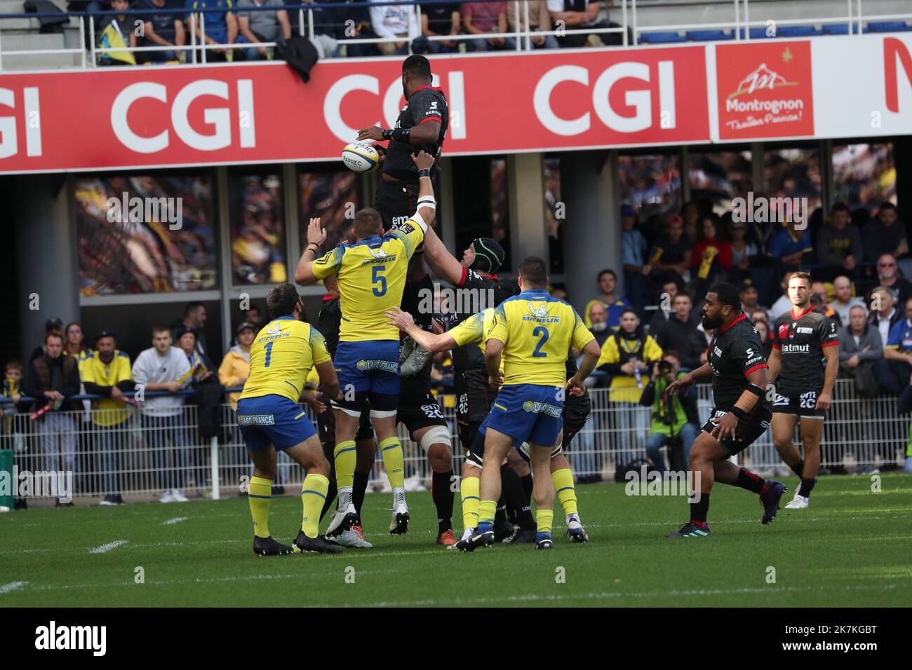 Thierry LARRET / Maxppp. Rugby Top 14 : ASM Clermont Auvergne vs Lyon ...