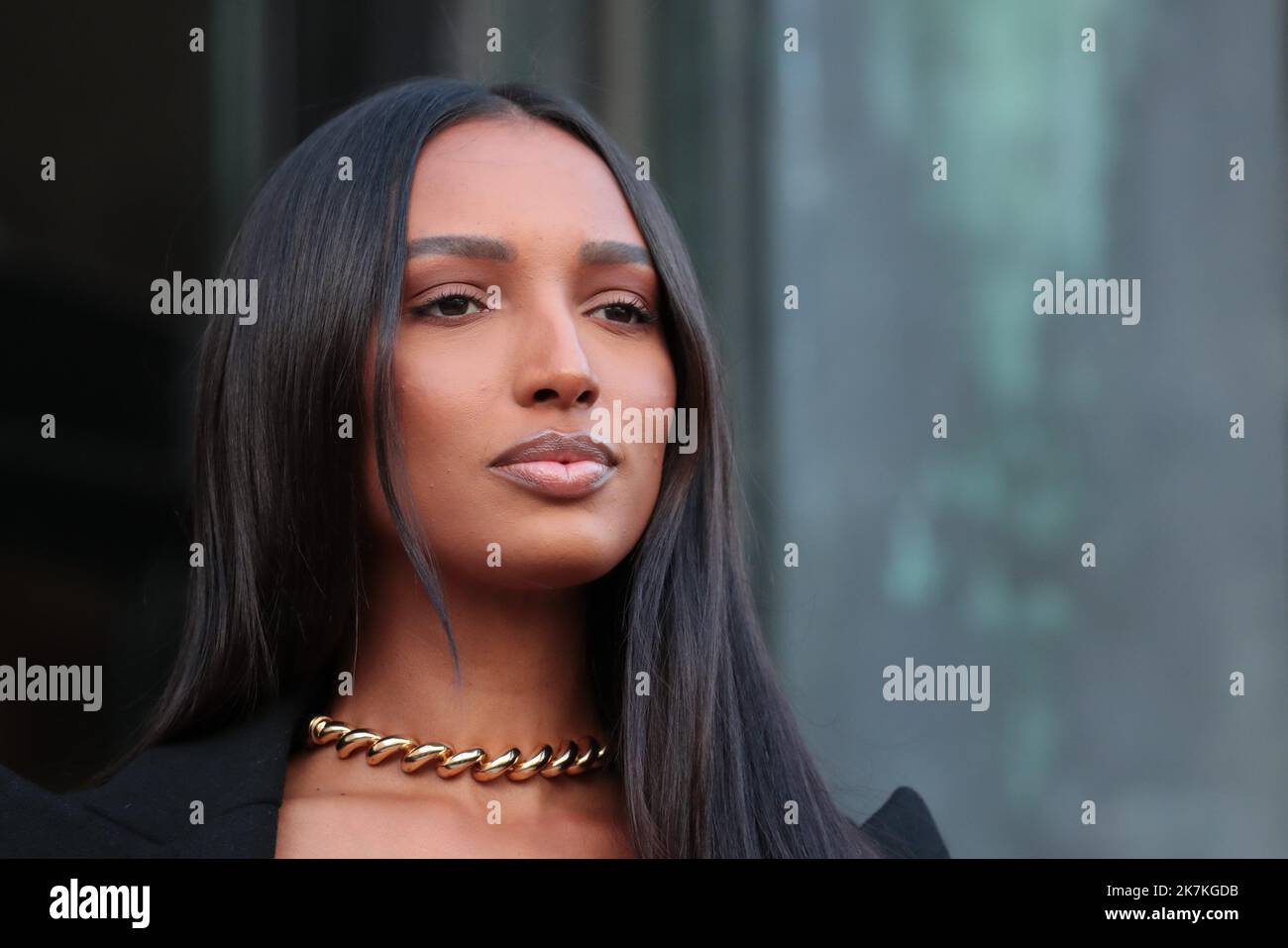 ©Pierre Teyssot/MAXPPP ; 2022 Paris Fashion Week S/S 23 Guests at Elie ...