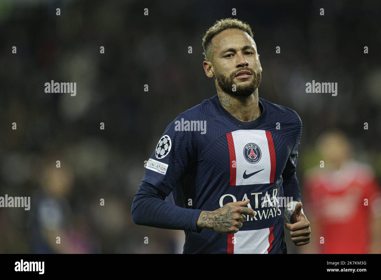 ©Sebastien Muylaert/MAXPPP - Paris 11/10/2022 Neymar Jr of Paris Saint-Germain reacts during the ...
