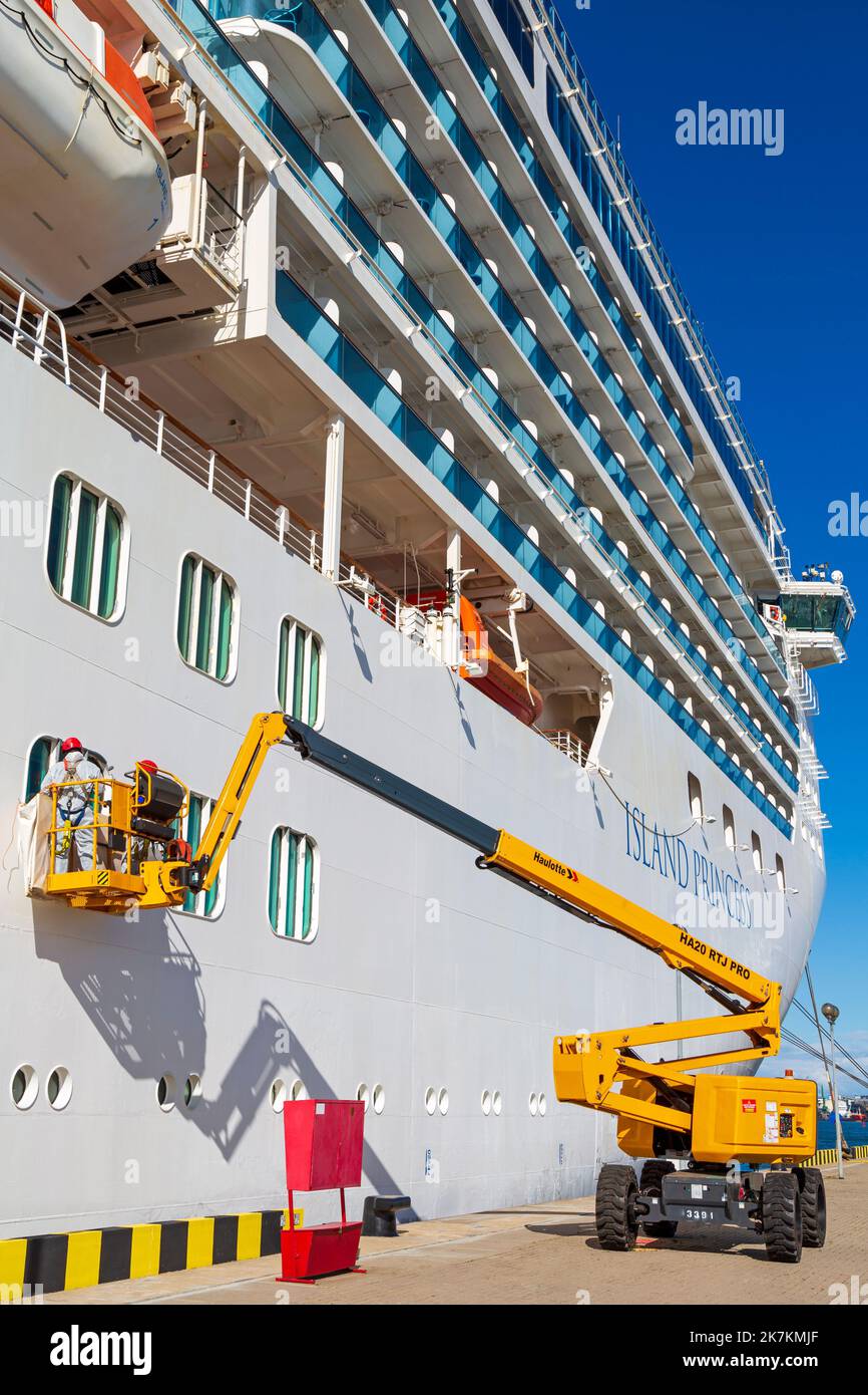 Painting,Cruise shipKlaipeda, Eponymous County, Lithuania Stock Photo ...