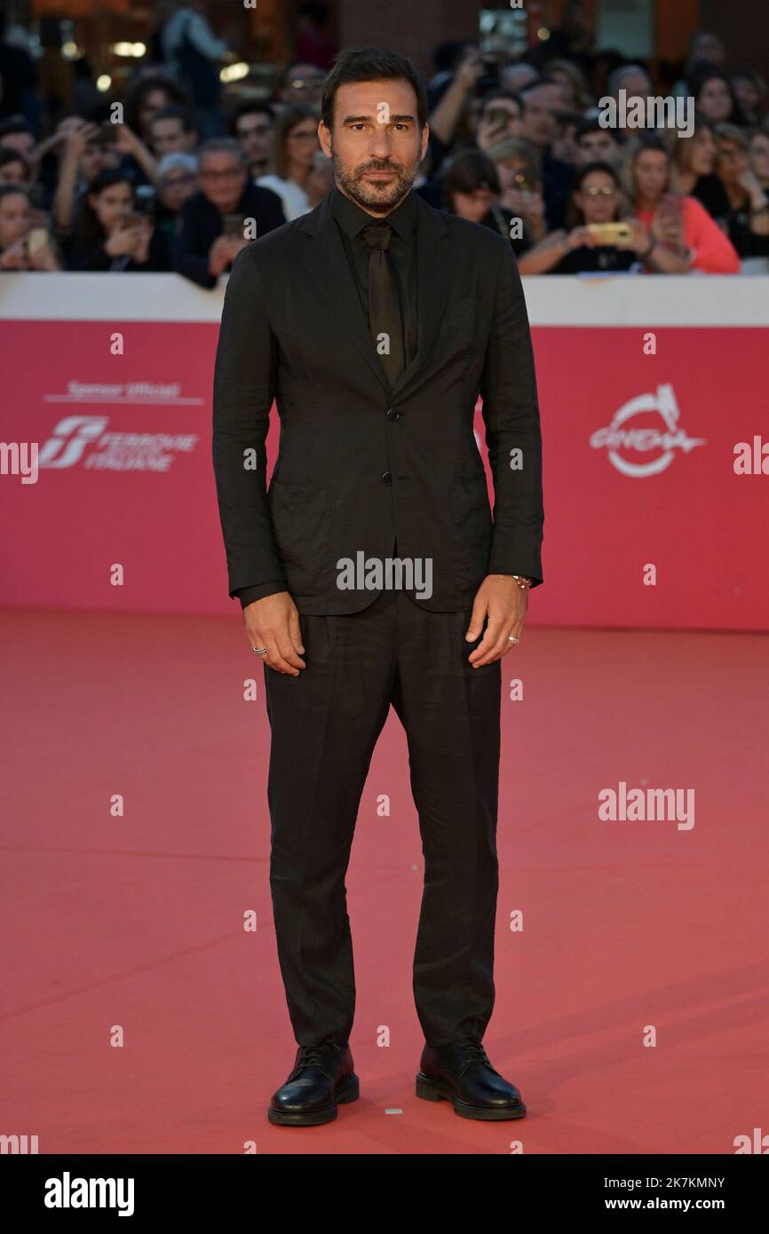 Rome, Italy. 17th Oct, 2022. Edoardo Leo attends the red carpet of the movie "War La guerra ...