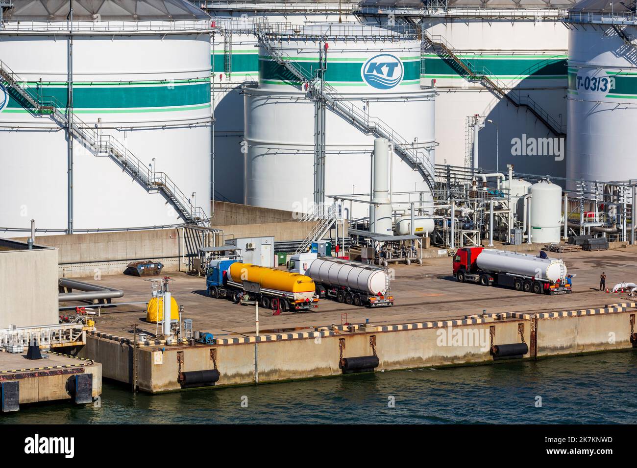 Oil storage facility, Klaipeda, Eponymous County, Lithuania Stock Photo ...