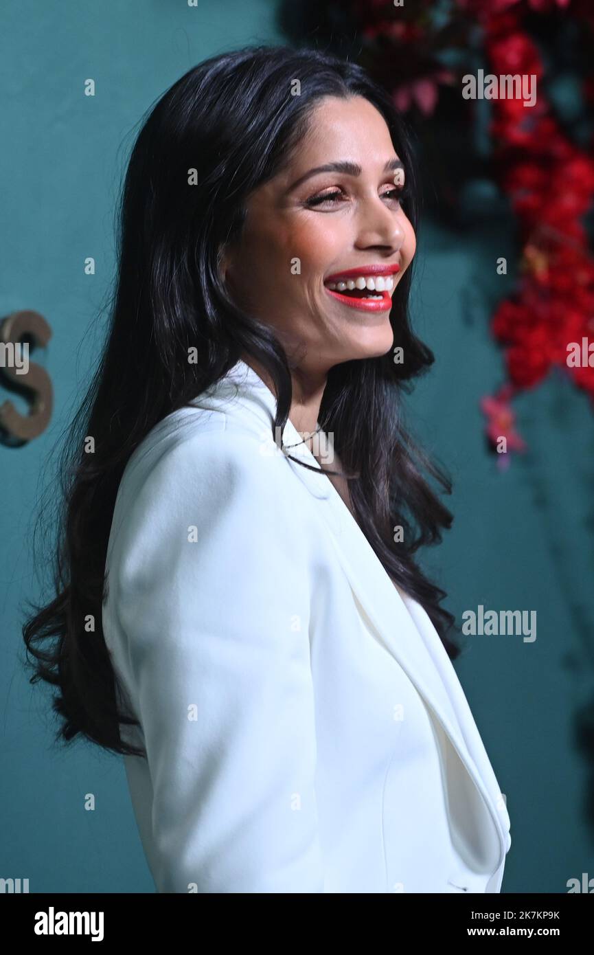 Freida Pinto attends the Golden Heart Awards 2022 Benefiting God's Love ...