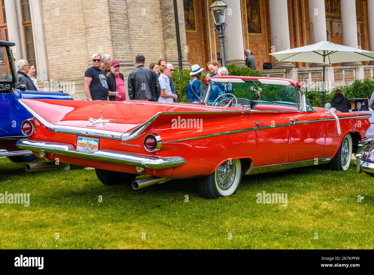 BADEN BADEN, GERMANY - JULY 2019: red BUICK INVICTA first generation ...
