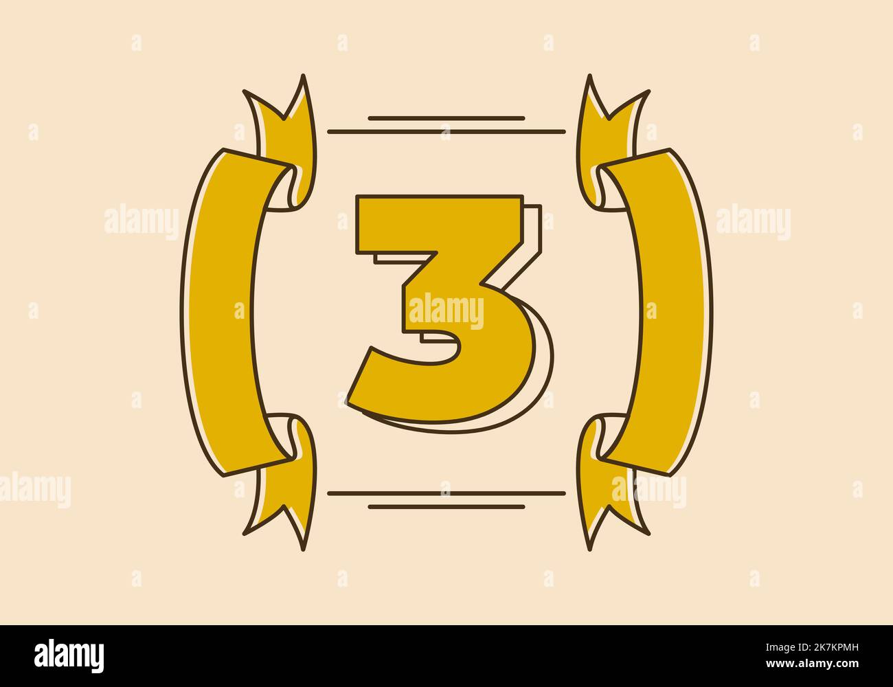 Old three 3 Stock Vector Images - Alamy