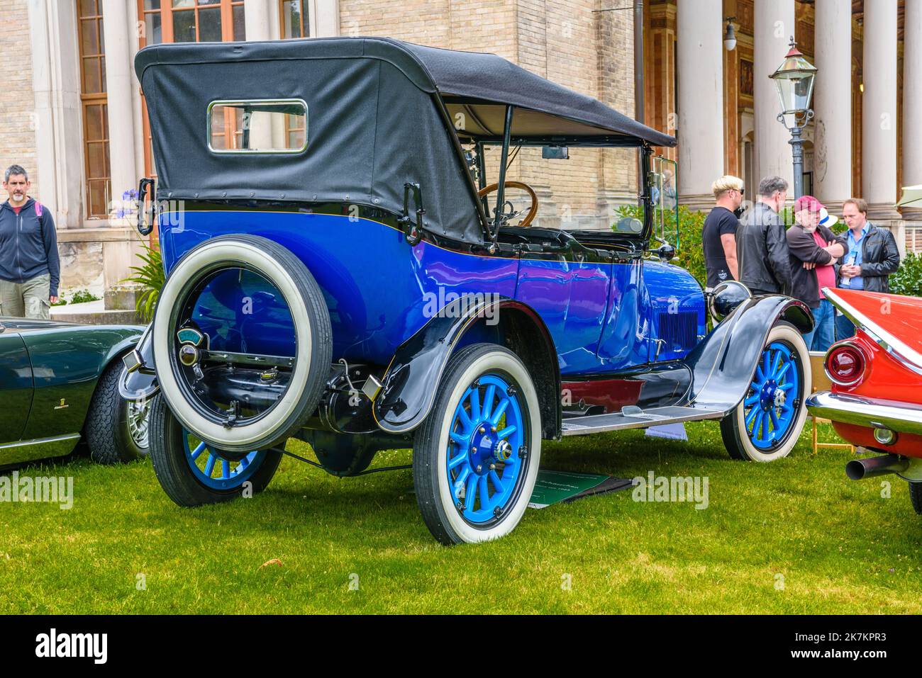 BADEN BADEN, GERMANY - JULY 2019: blue black BUICK K SIX OPEN TOURER ...