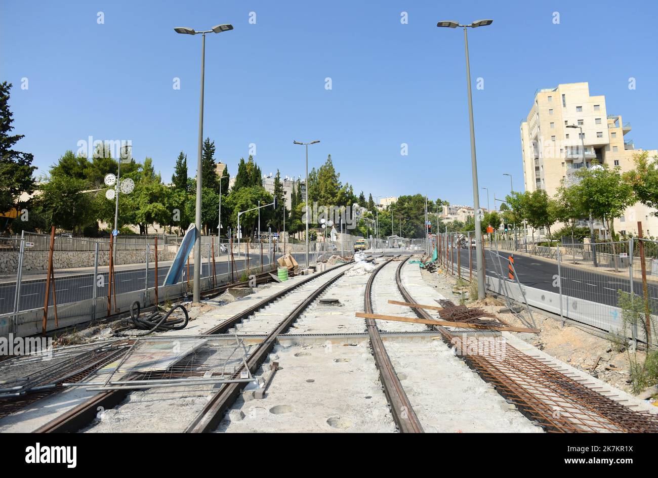 Jerusalem, Israel. August 2022. Construction of the Extension of the ...