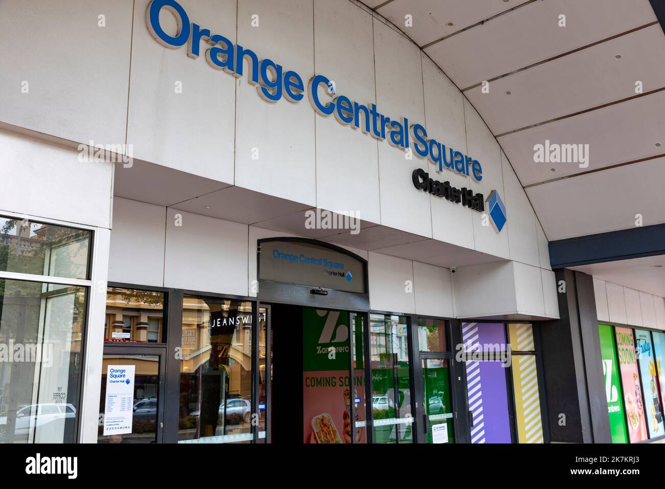 Orange city centre in regional NSW, Orange central square shopping mall ...