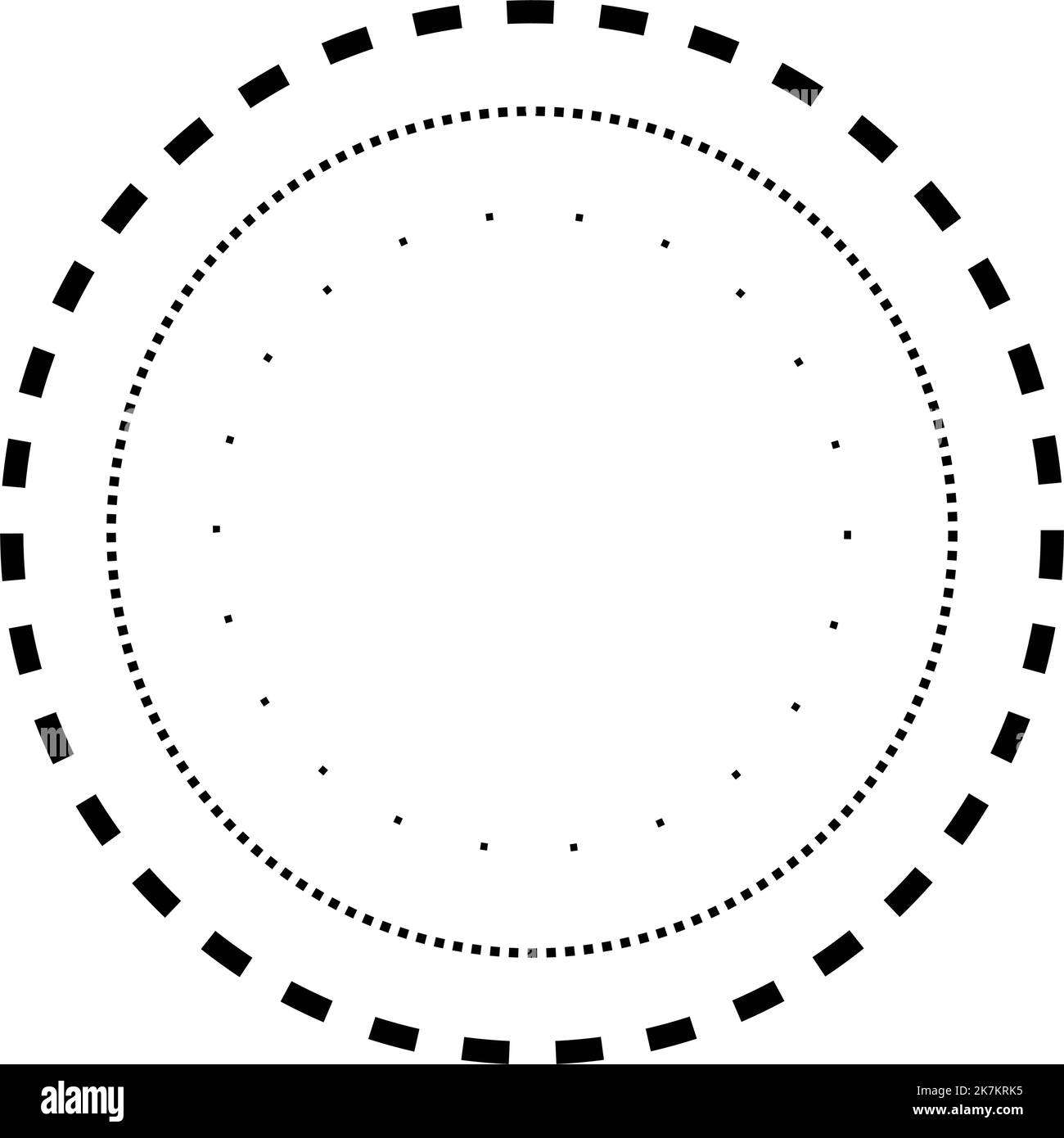 Tracing circle shape lines element for preschool, kindergarten and ...