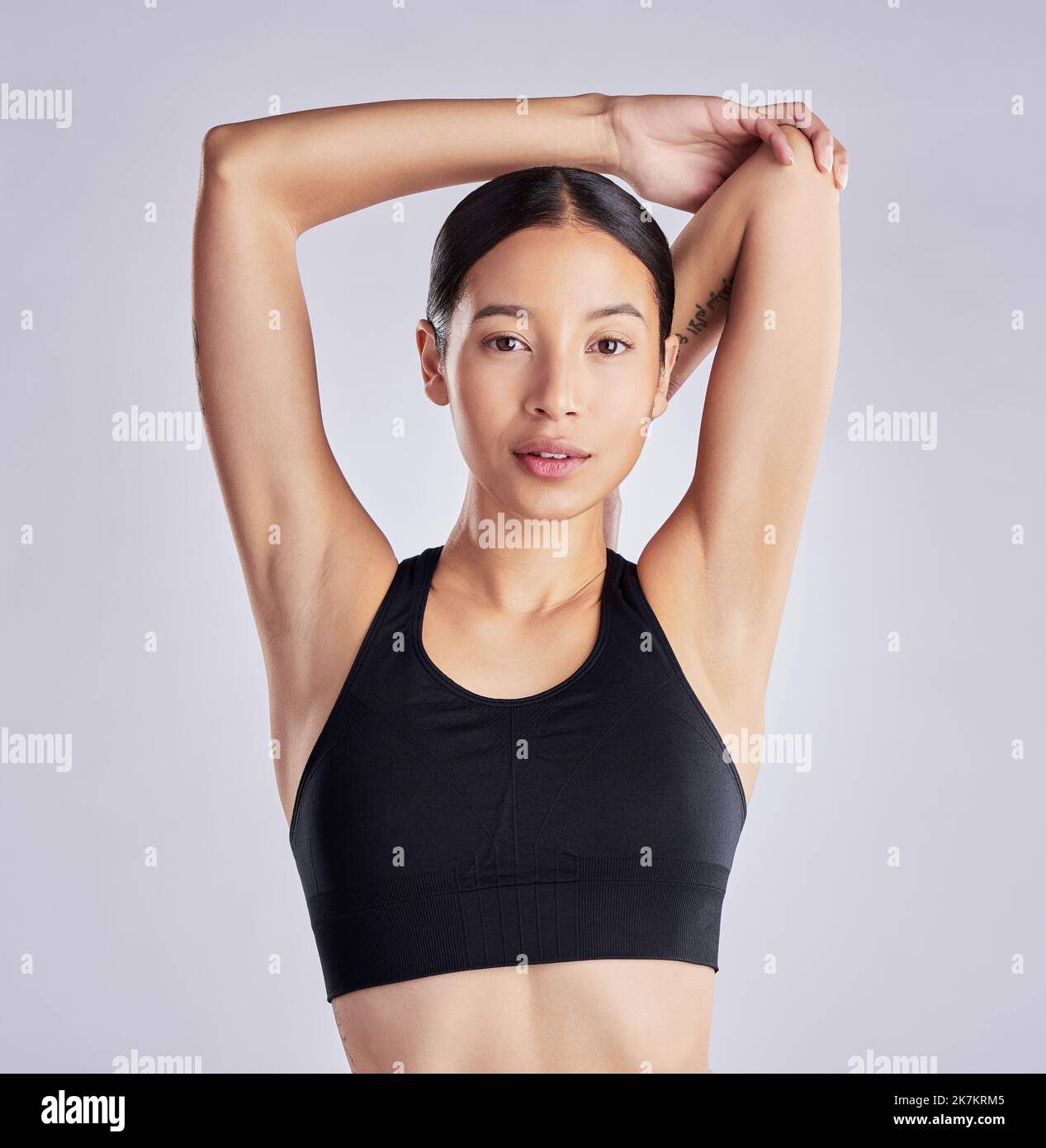 I dont like being stiff after a workout. an attractive young woman ...