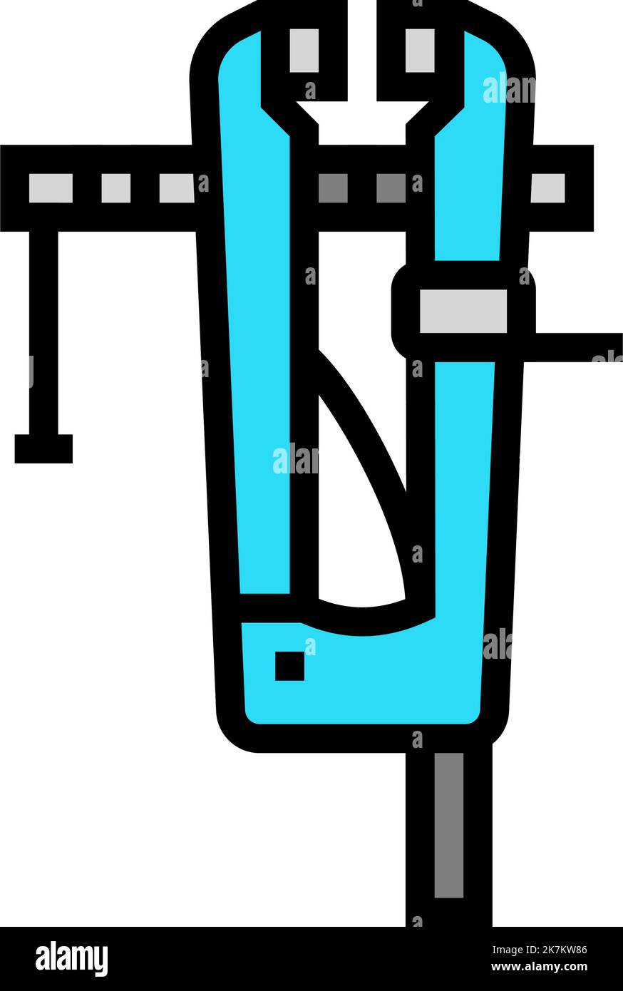 leg vice color icon vector illustration Stock Vector Image & Art - Alamy