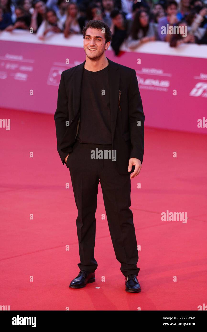 Rome, Italy. 17th Oct, 2022. Filippo De Carli attends the red carpet of ...