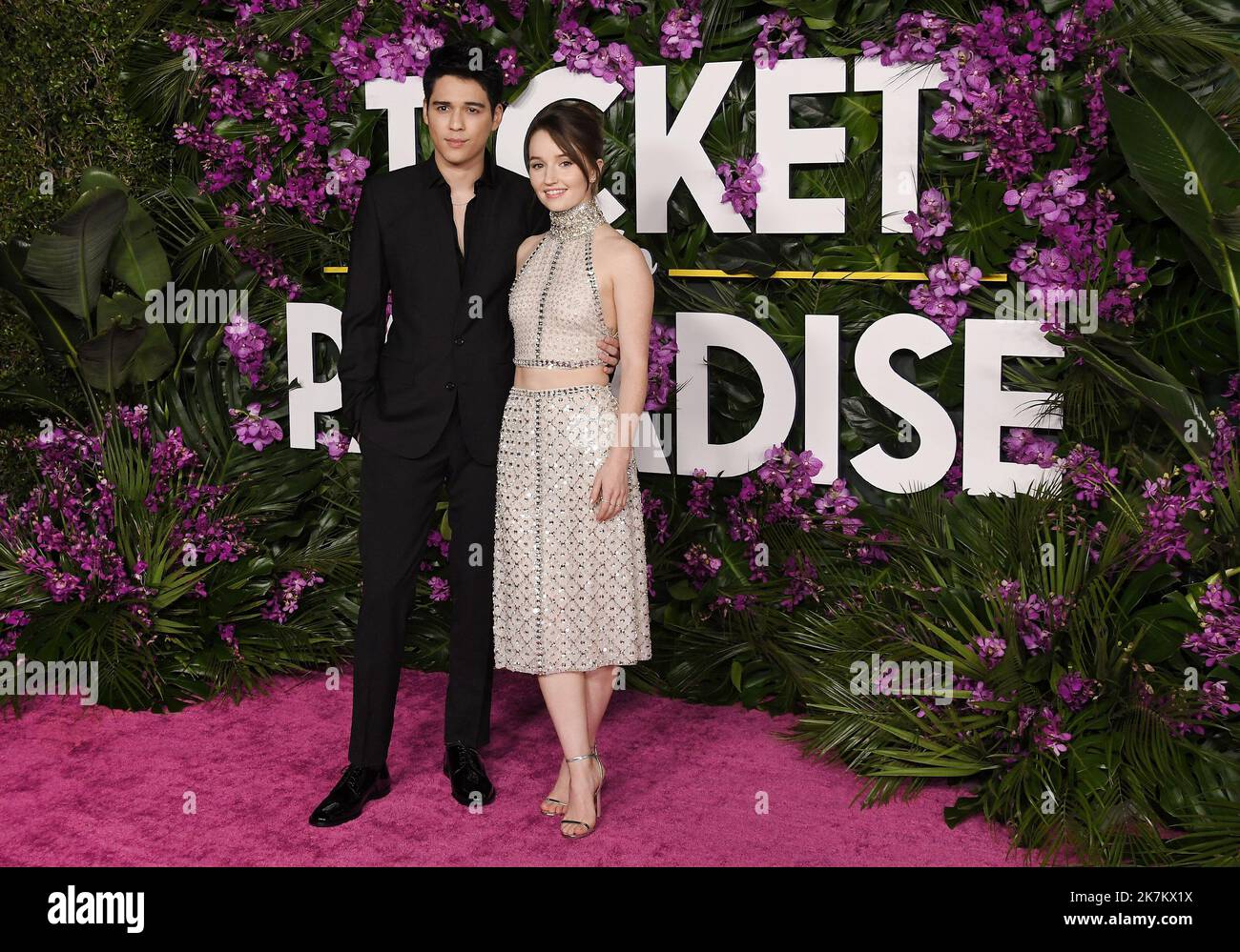 (L-R) Maxime Bouttier and Kaitlyn Dever at the Universal Pictures ...