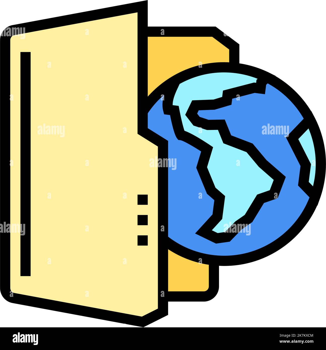 web folder color icon vector illustration Stock Vector Image & Art - Alamy