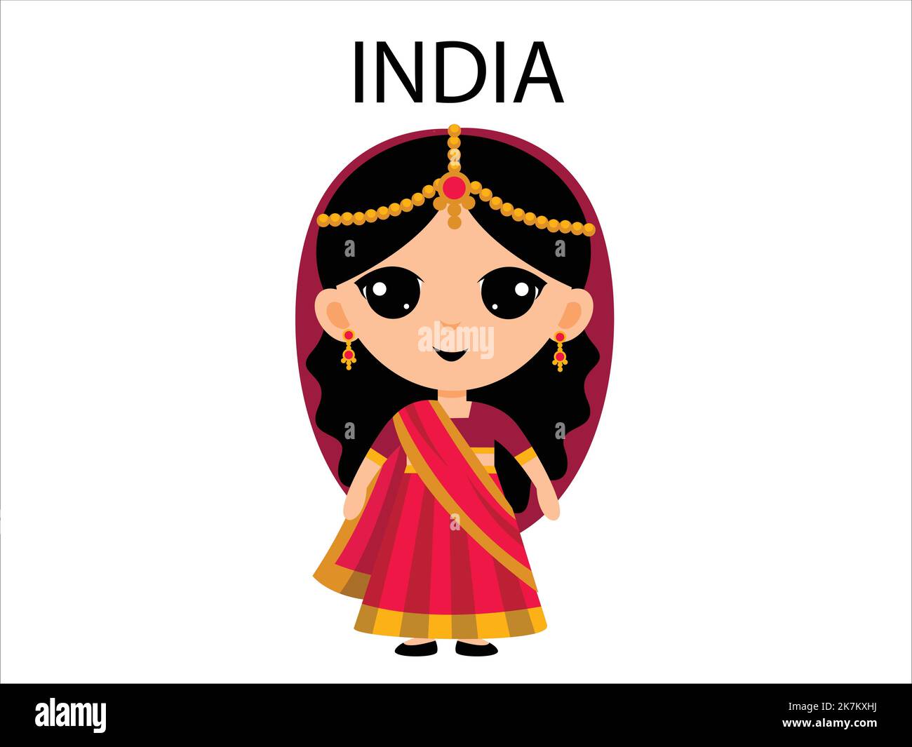 National costume india Stock Vector Images - Alamy