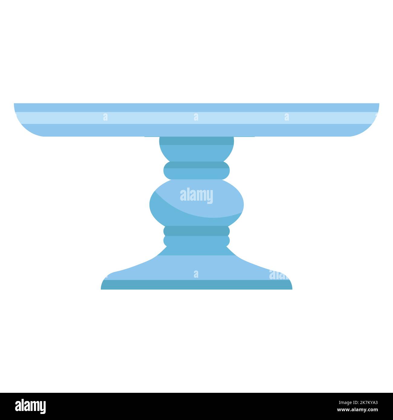Cake stand in flat icon style. Empty tray for fruit and desserts ...