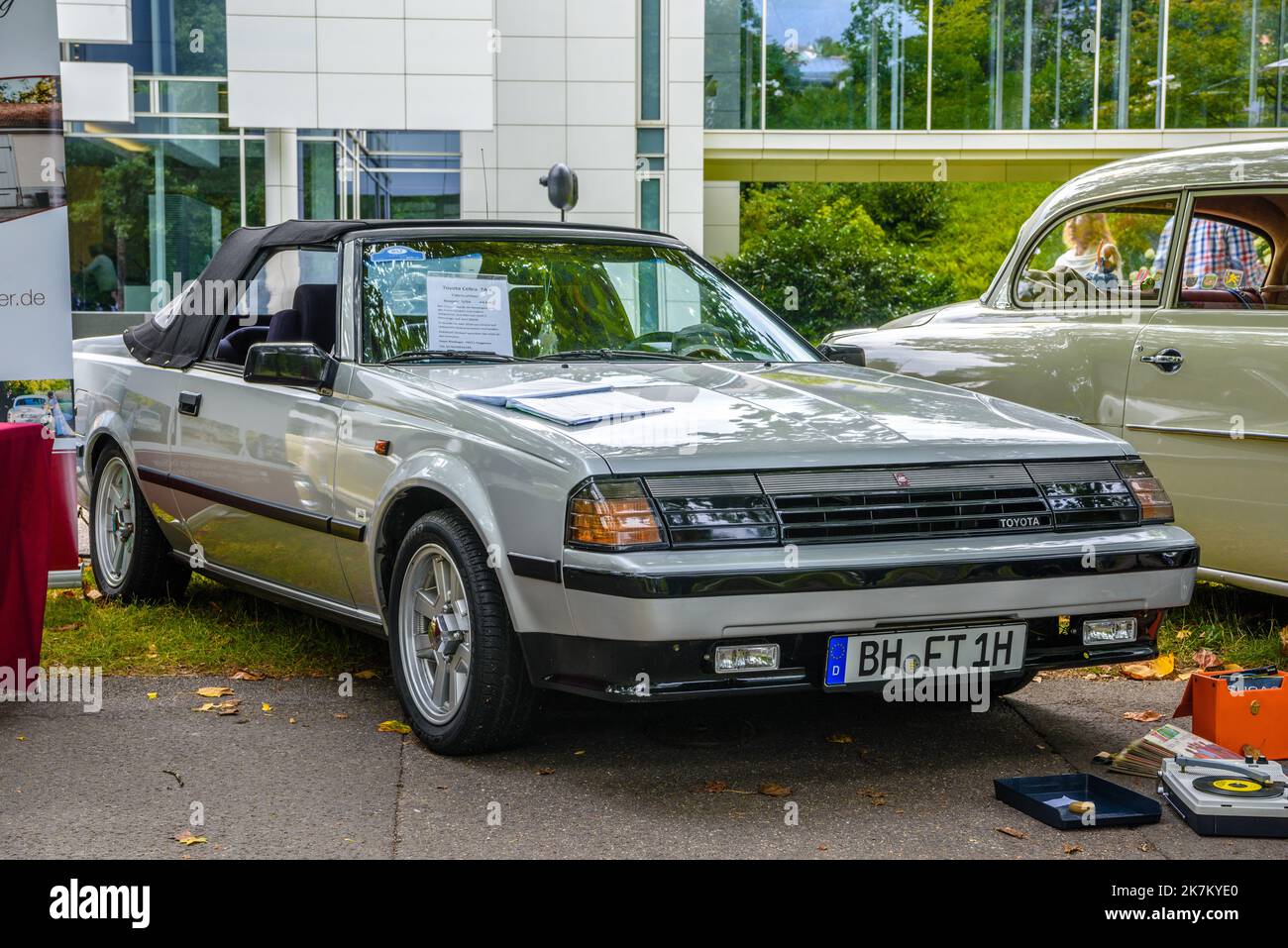 BADEN BADEN, GERMANY - JULY 2019: white TOYOTA CELICA TA 6 3rd ...