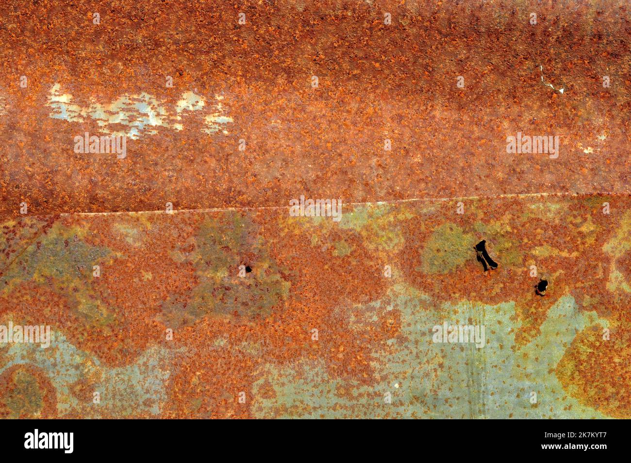 Rusty metal plate background texture pattern wallpaper Stock Photo - Alamy