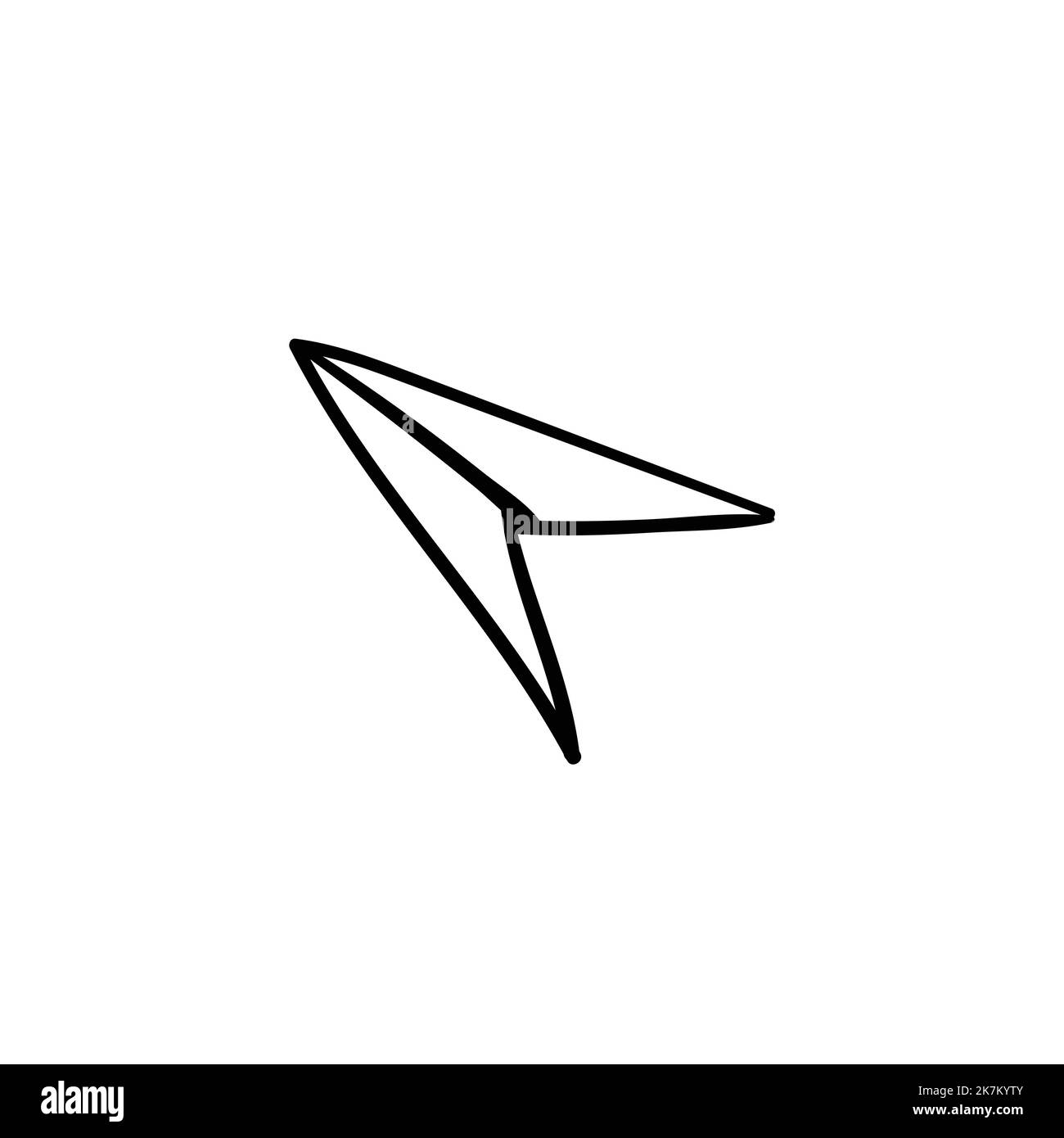 Cursor icon in outline Cut Out Stock Images & Pictures - Alamy