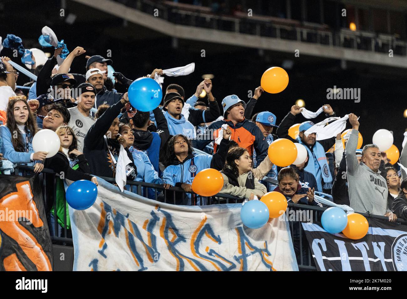 NYCFC fans cheers and celebrates during Audi 2022 MLS Cup playoffs ...