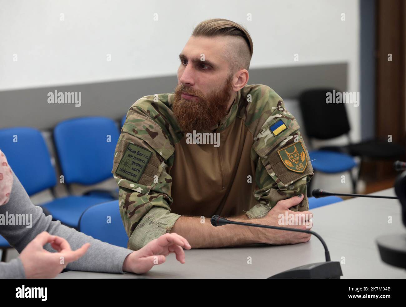 Non Exclusive: KYIV, UKRAINE - OCTOBER 11, 2022 - An artist, poet and ...