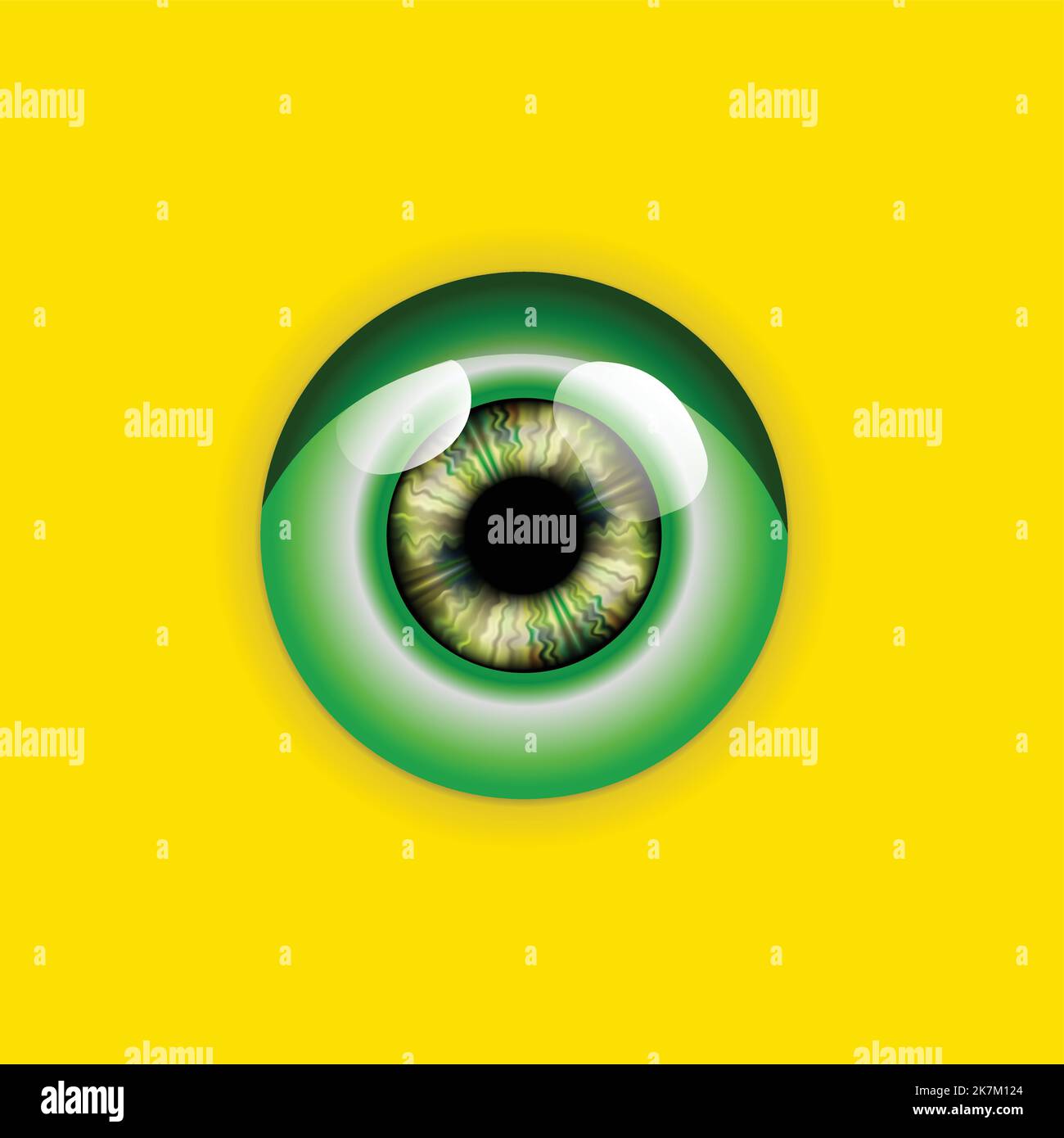 Realistic single eye vector illustration Stock Vector Image & Art - Alamy