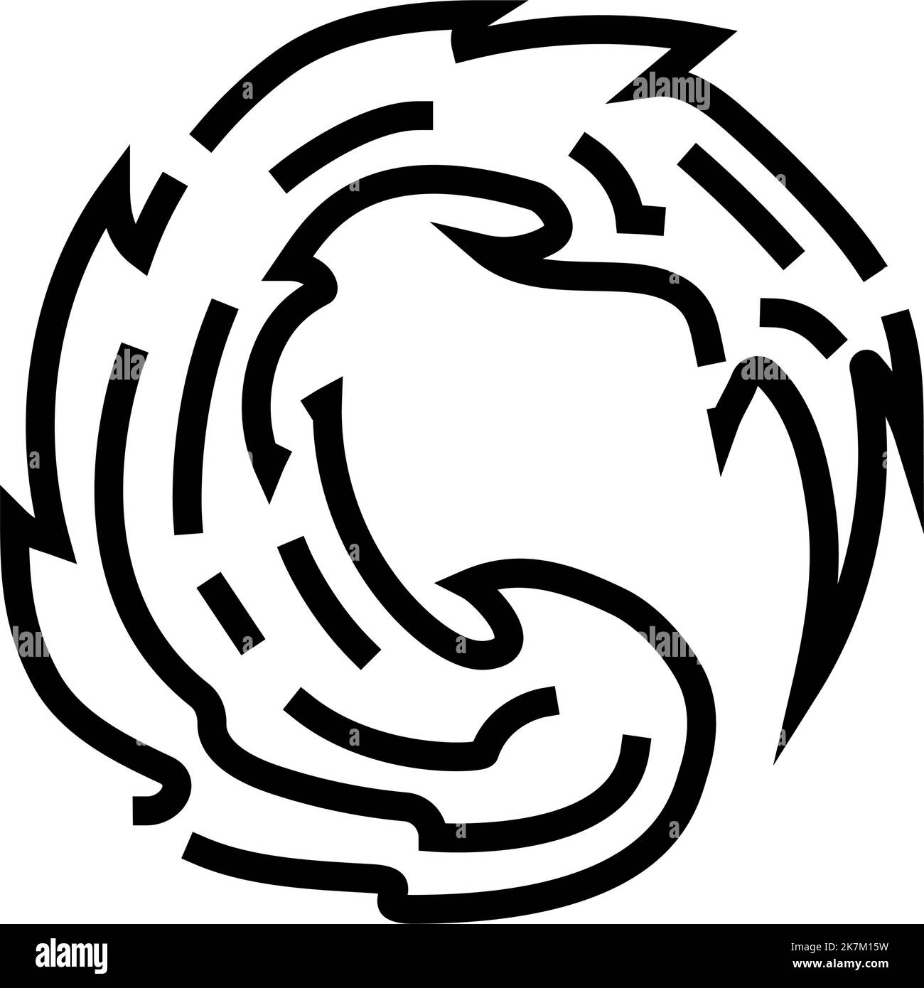 power fire line icon vector illustration Stock Vector Image & Art - Alamy