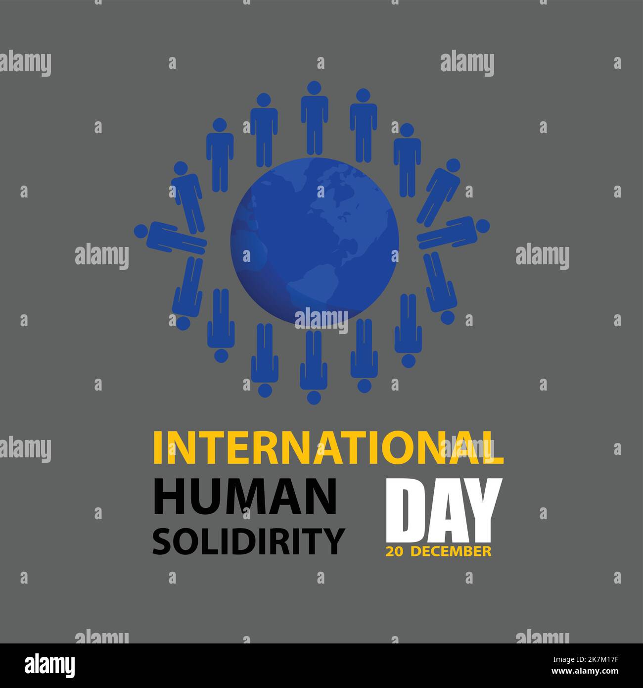 international human solidirity day 20 december typography with humans ... international human solidirity day 20 december typography with humans ...